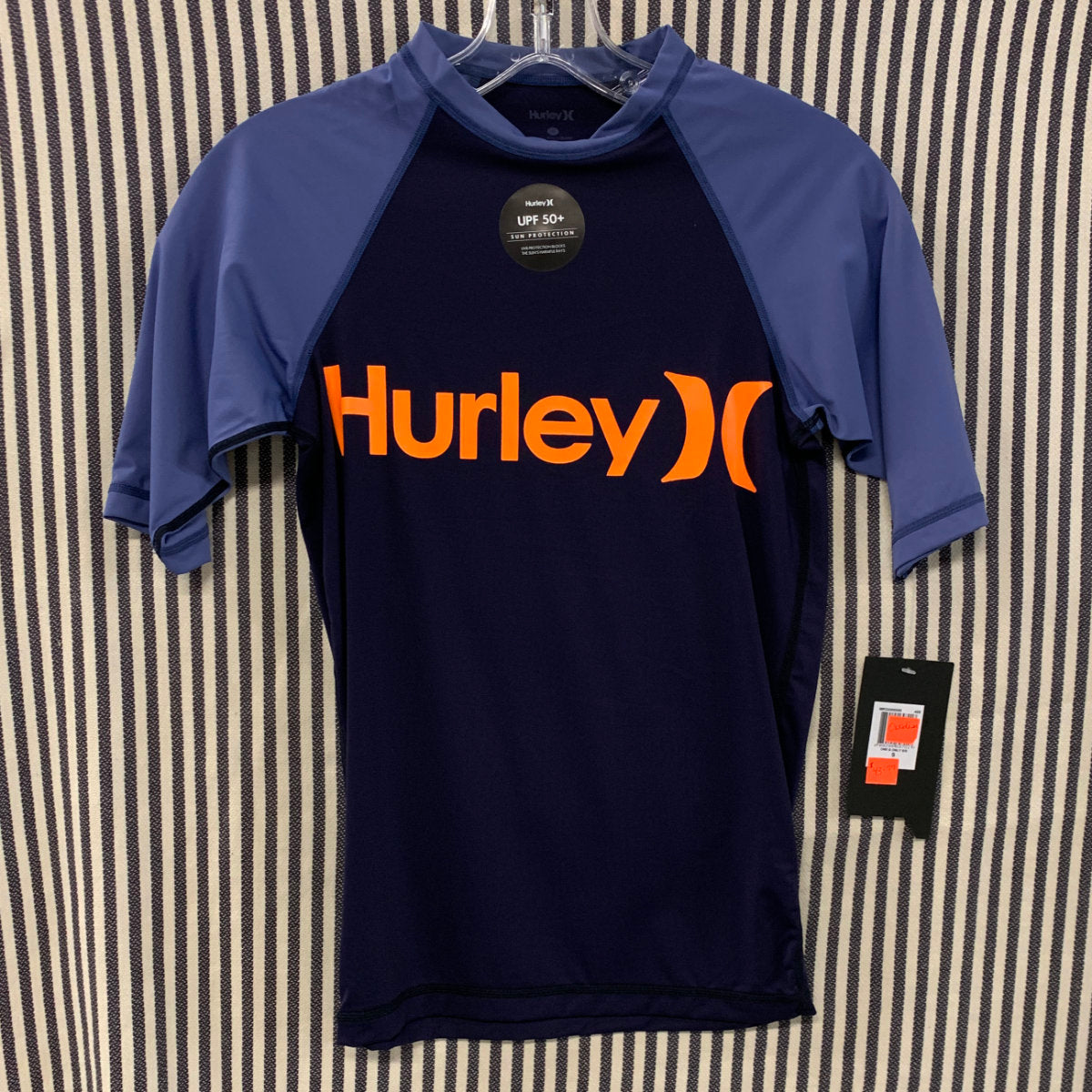 Mens Rashies Hurley One And Only Short Sleeve Rash Obsidian Surf Ontario