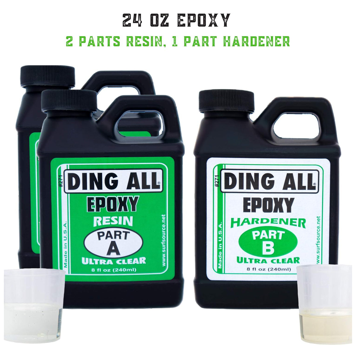 Ding Repair - Ding All Epoxy Resin Set 24oz – Surf Ontario