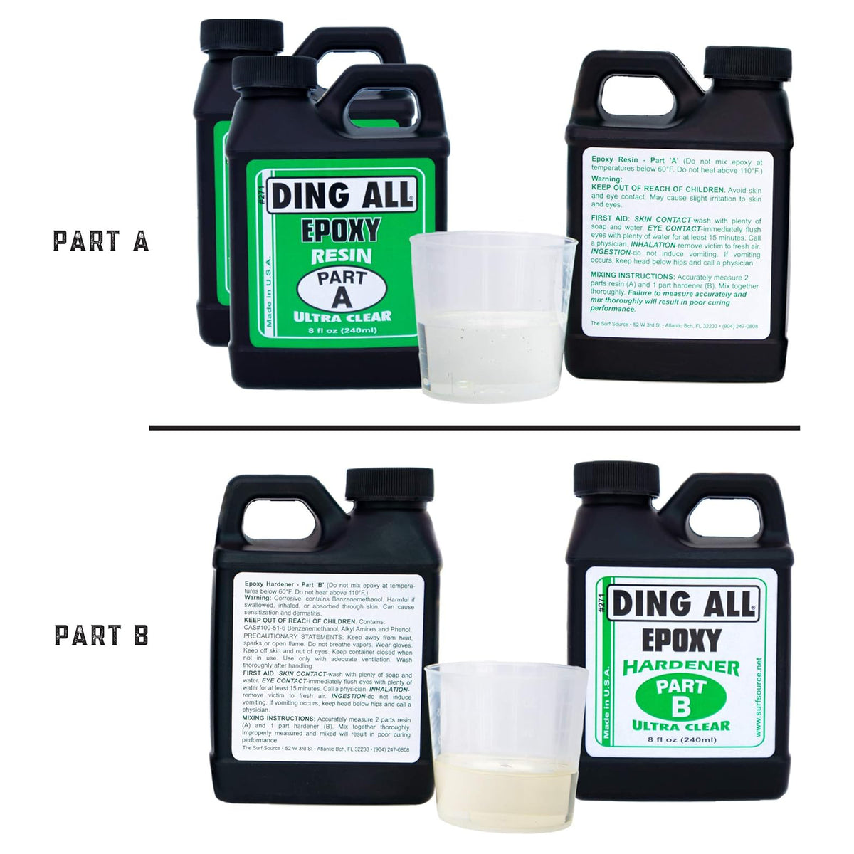 Ding Repair - Ding All Epoxy Resin Set 24oz – Surf Ontario