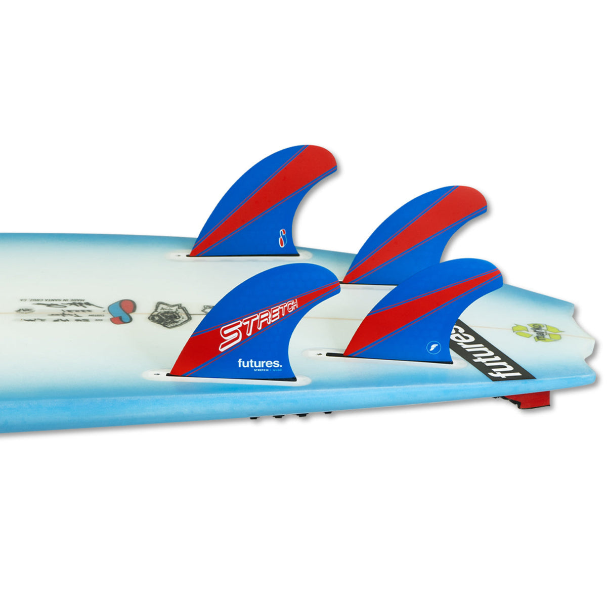 Futures QUAD - Stretch ST -1 HC - Blue/Red – Surf Ontario