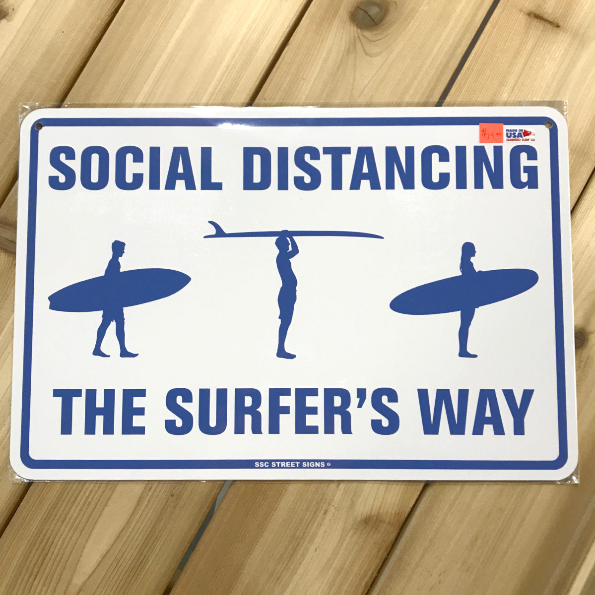 Social Distancing - The Surfers Way sign – Surf Ontario